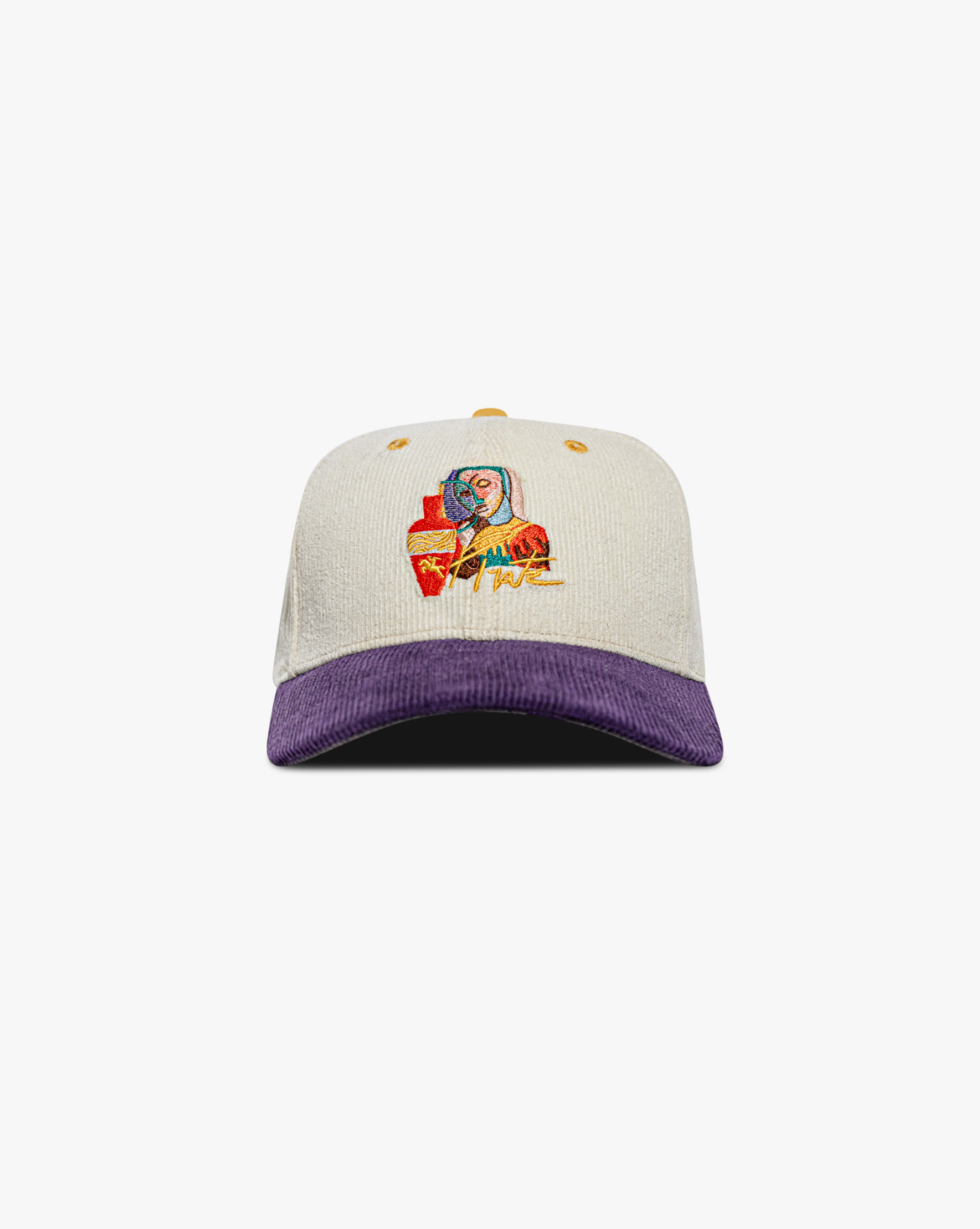 Pirate Magnifying Glass Corduroy Hat (Cream/Purple)