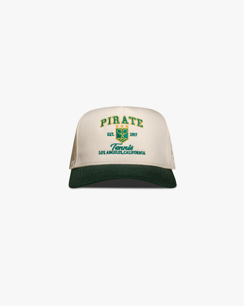 Pirate Tennis Hat (Cream/Green)